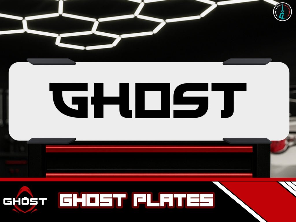 Custom Numberplates |4D Storm White Ghost Plates - Track Spec – Custom Labs
